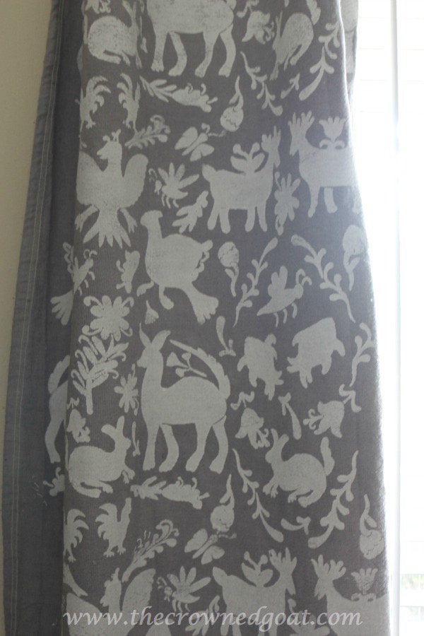 How to Customize Drop Cloth Curtains with Paint & Stencils
