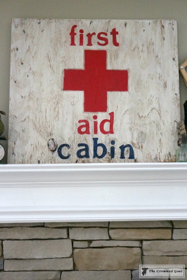 Coastal Inspired First Aid Cabin Sign