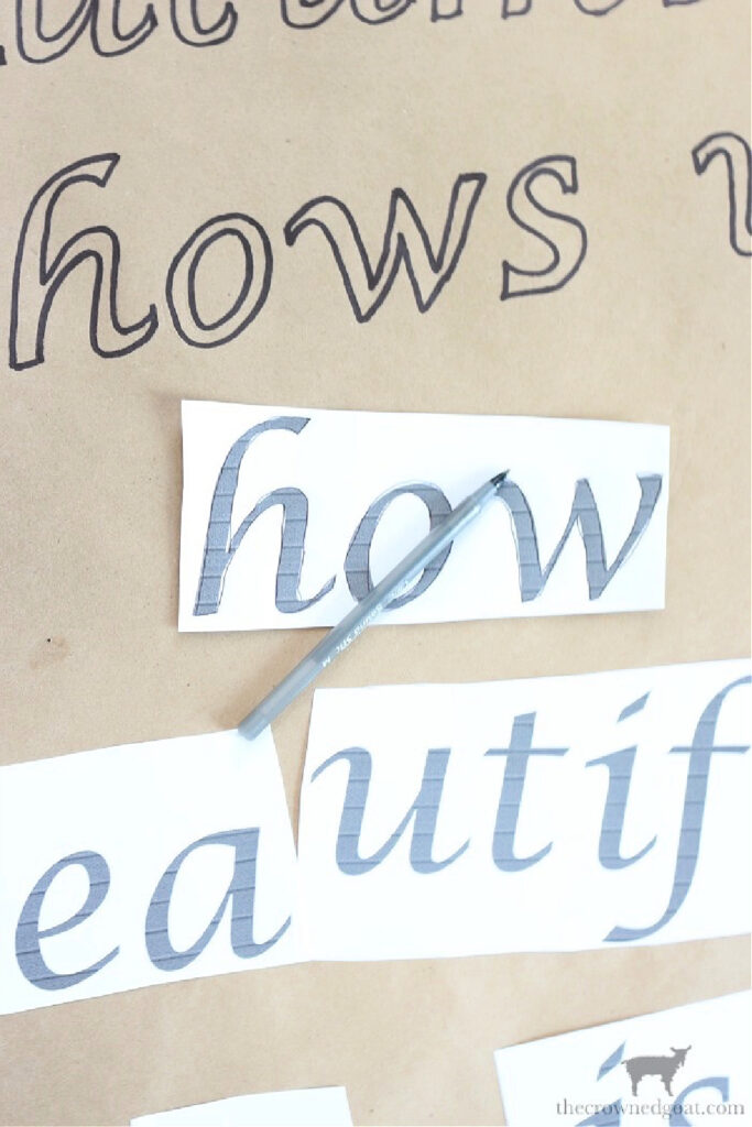 How to Make a Fall Inspired Kraft Paper Sign