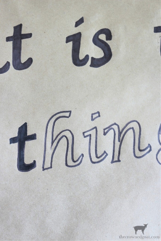 How to Make a Fall Inspired Kraft Paper Sign