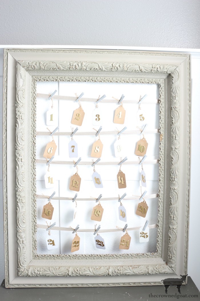 Antique Picture Frame Advent Calendar