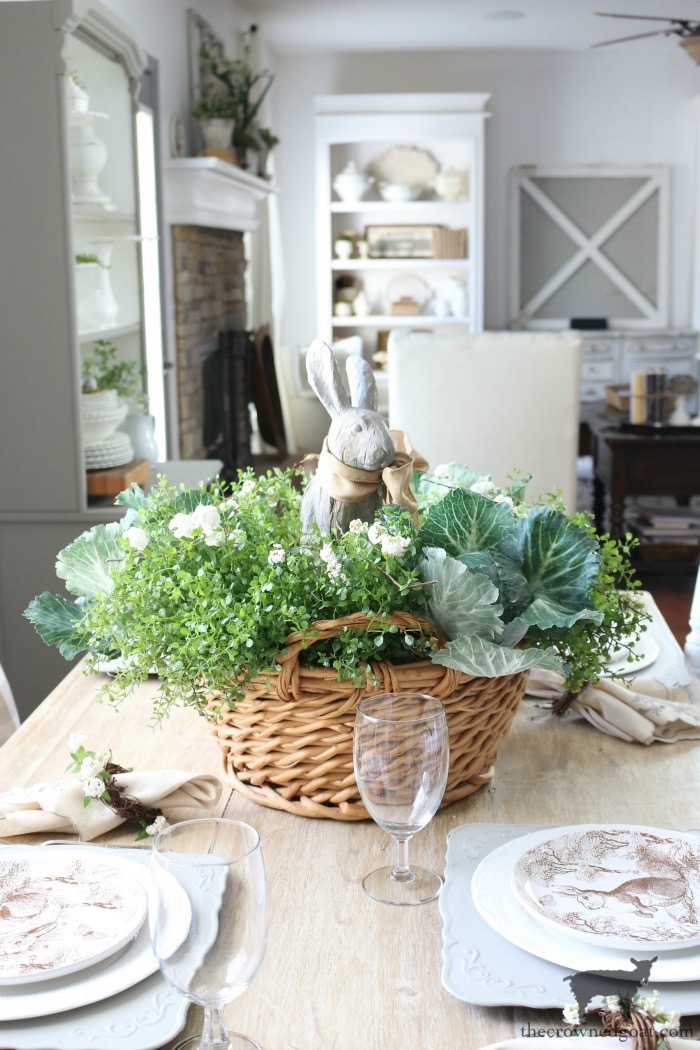 Spring Bunny Tablescape