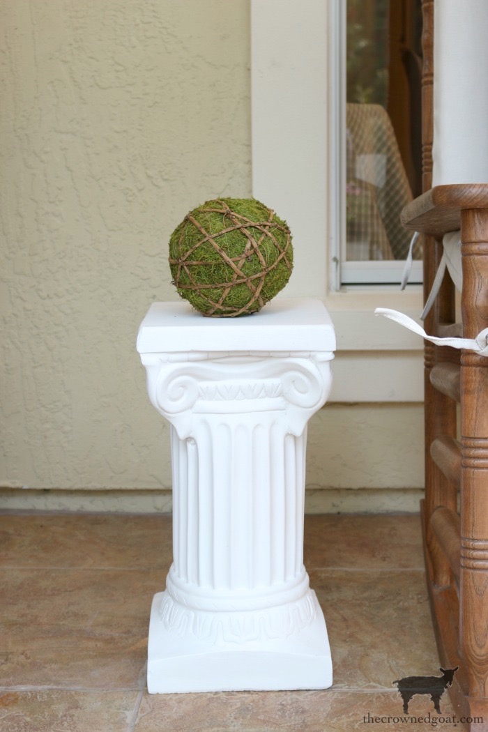 Bliss Barracks Lanai Makeover: Side Tables from Columns