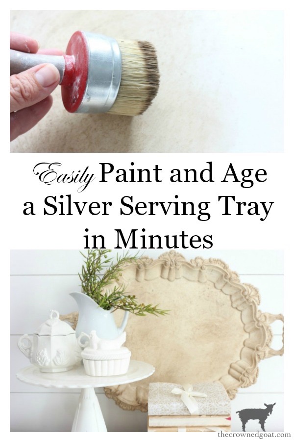 Easily Paint and Age a Silver Serving Tray