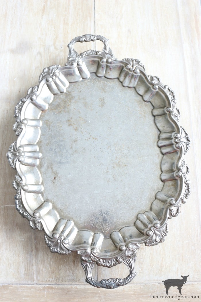 Easily Paint and Age a Silver Serving Tray