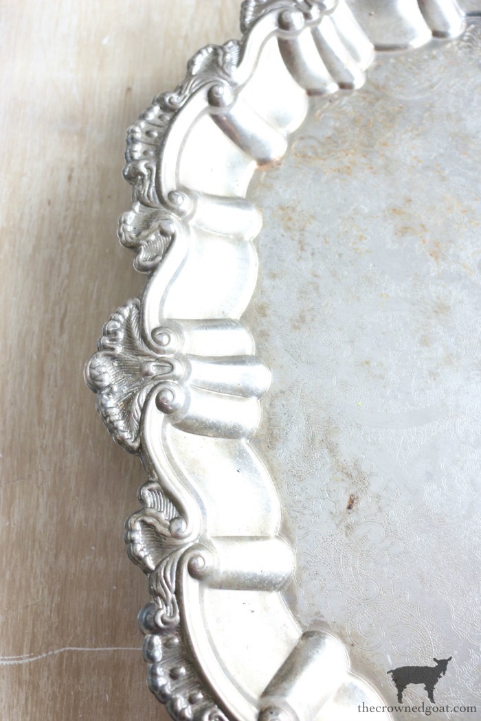 Easily Paint and Age a Silver Serving Tray