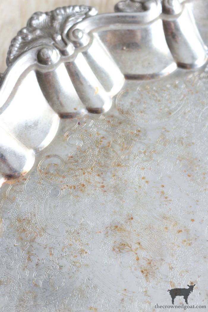 Easily Paint and Age a Silver Serving Tray