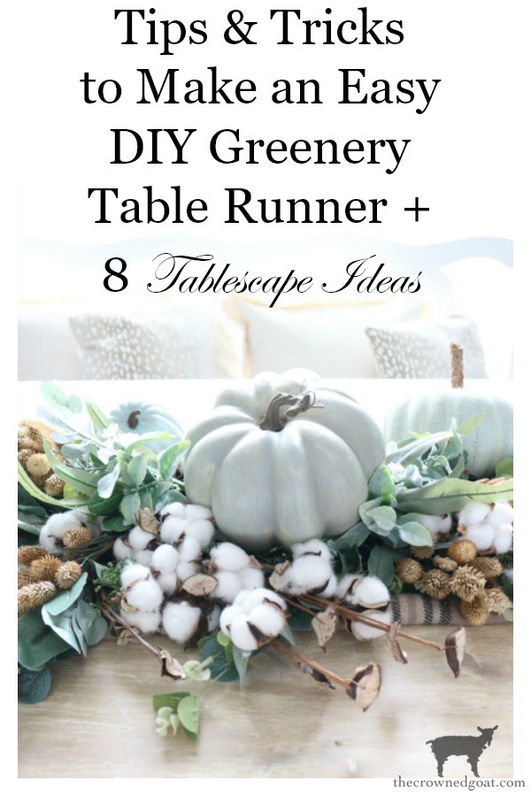 DIY Greenery Table Runner