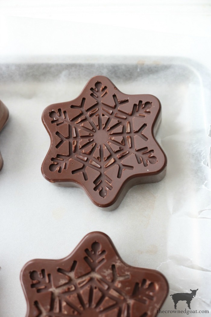 Chocolate Covered Oreo Snowflake Cookies