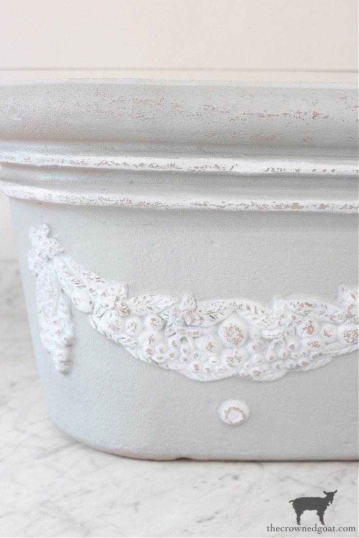 French Country Painted Planter
