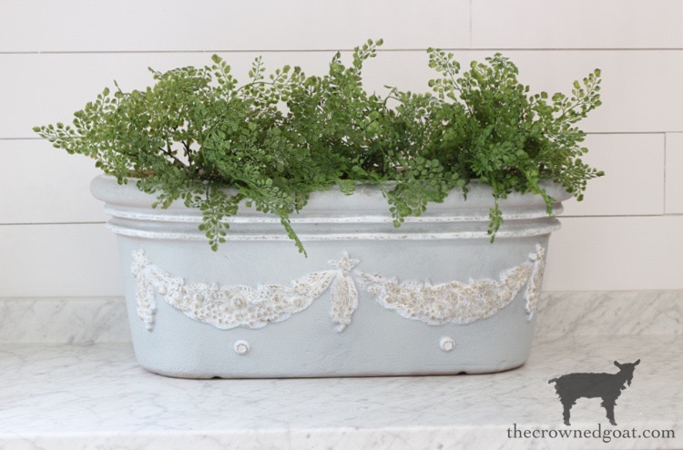French Country Painted Planter