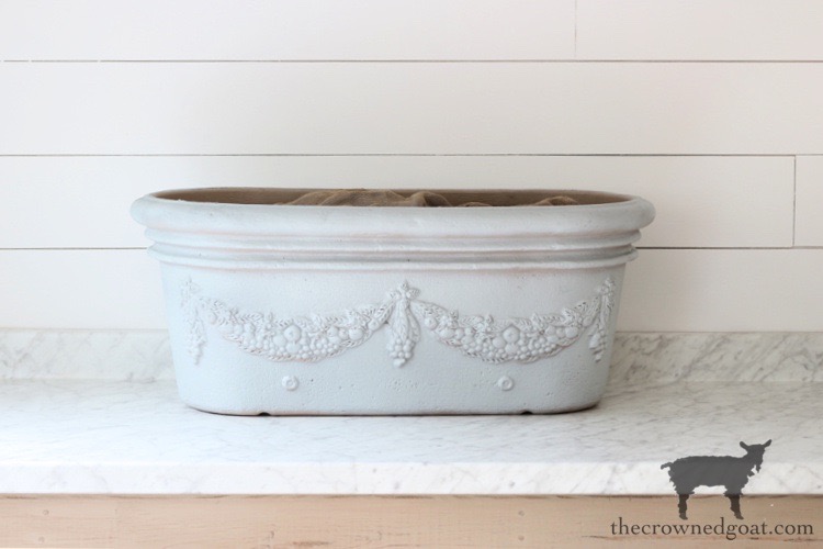 French Country Painted Planter