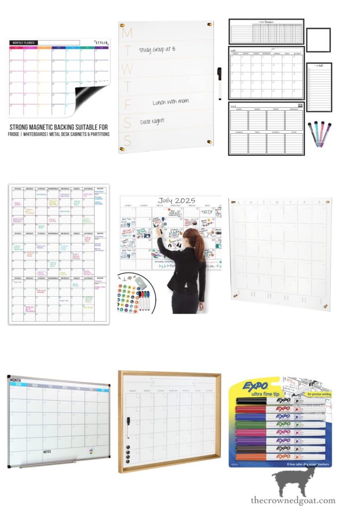 DIY Gold Frame Wall Calendar