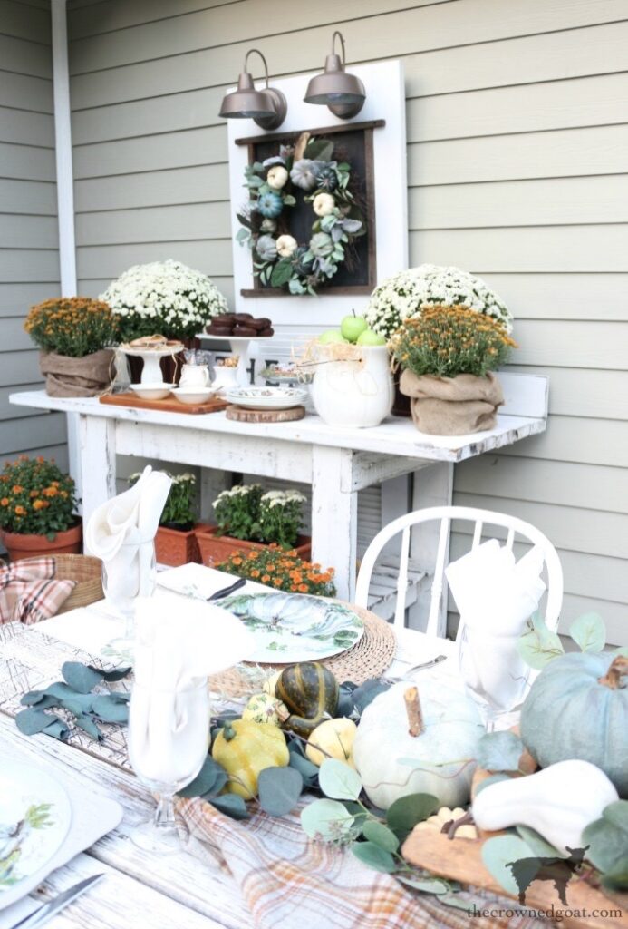 Fall Inspired Outdoor Dessert Buffet