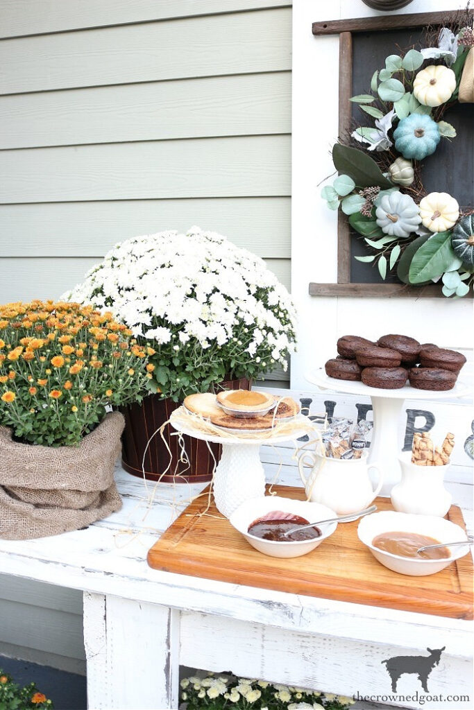 Fall Inspired Outdoor Dessert Buffet