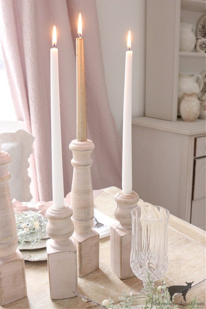 DIY French Farmhouse Candlesticks