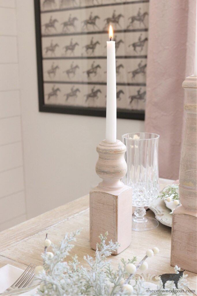 DIY French Farmhouse Candlesticks