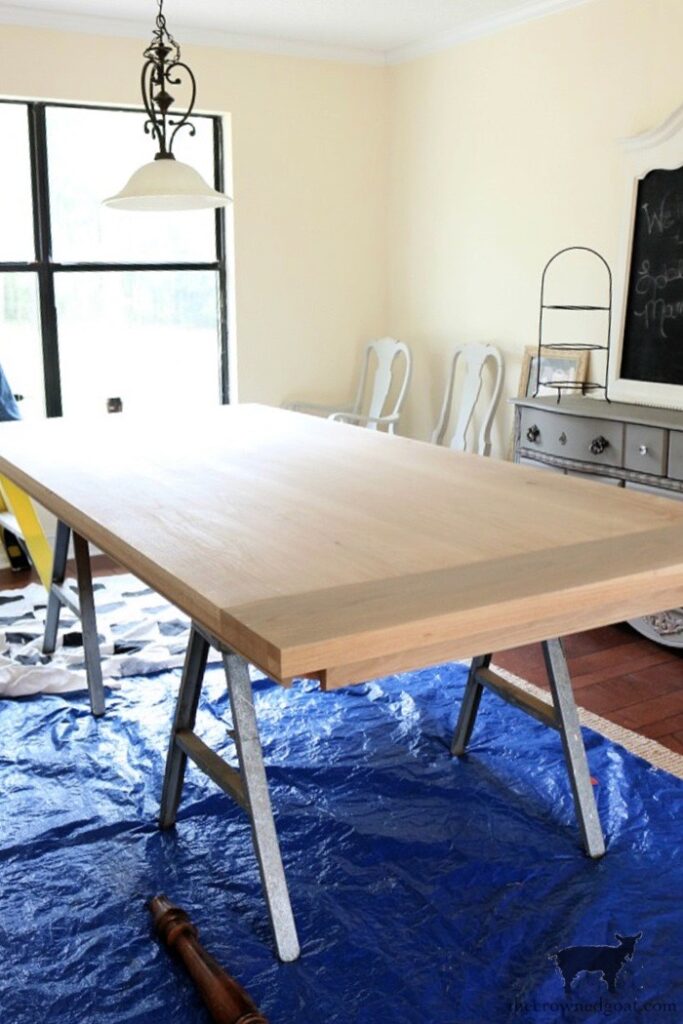 Using Paint to Create a Restoration Hardware Inspired Tabletop