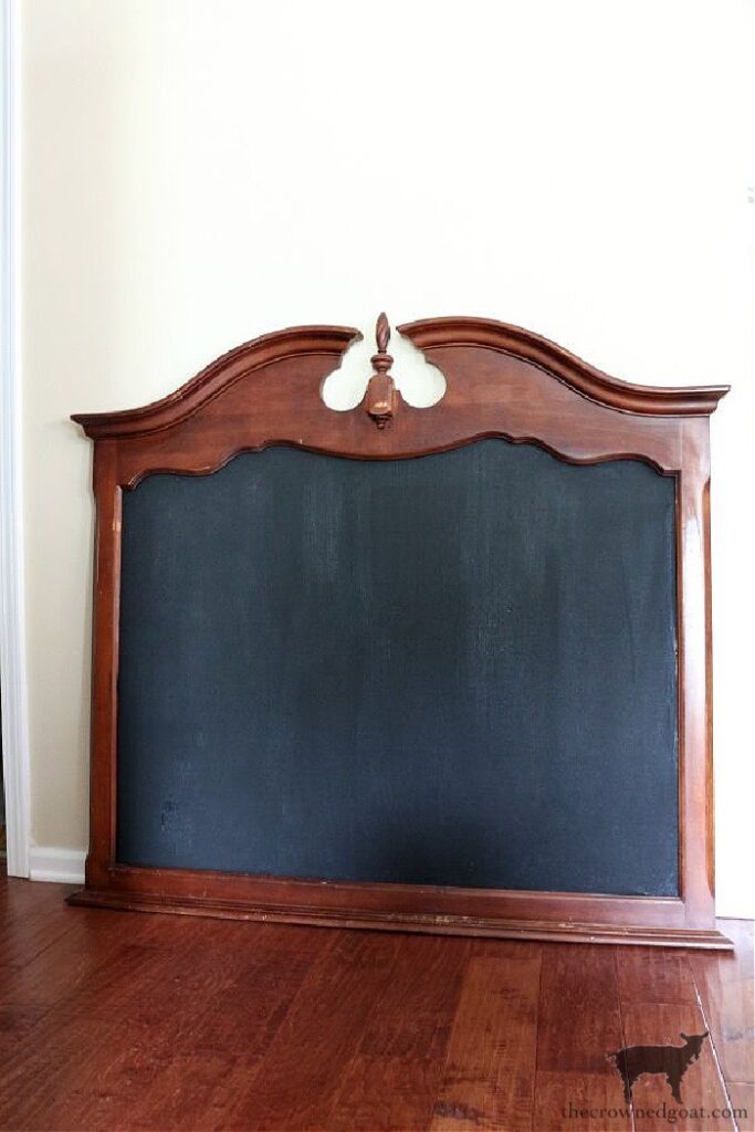 Creating a Chalkboard from a Mirror Frame