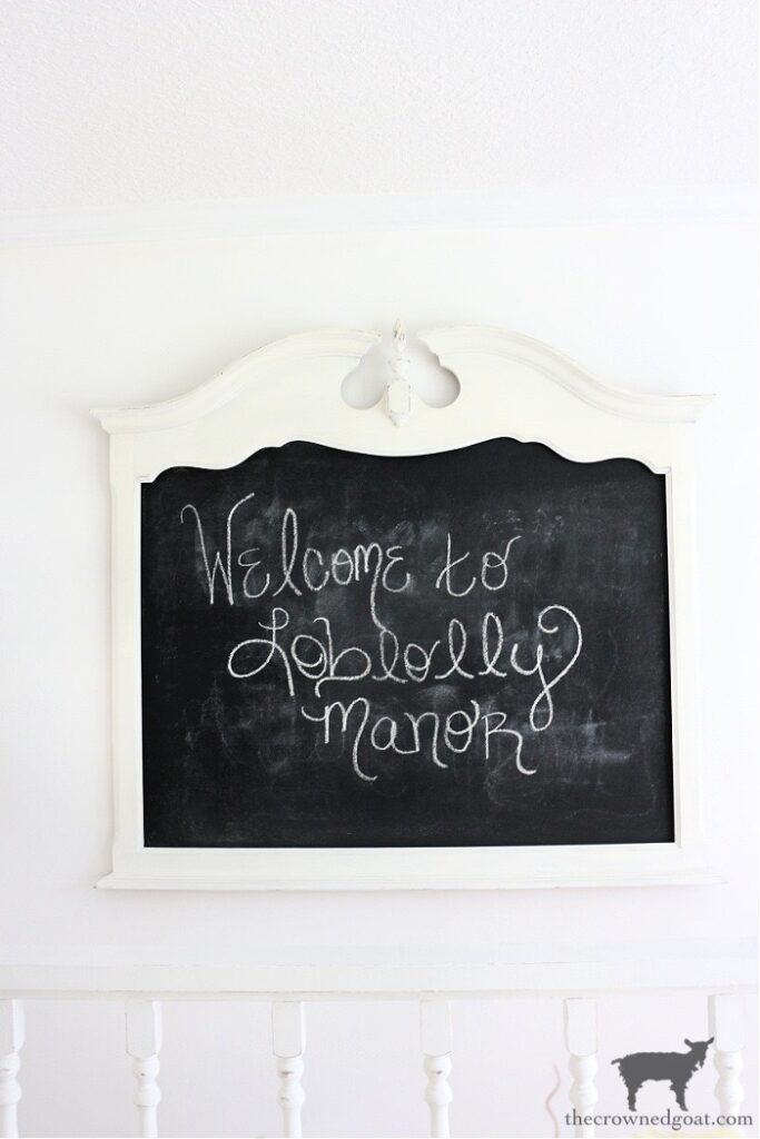 Creating a Chalkboard from a Mirror Frame