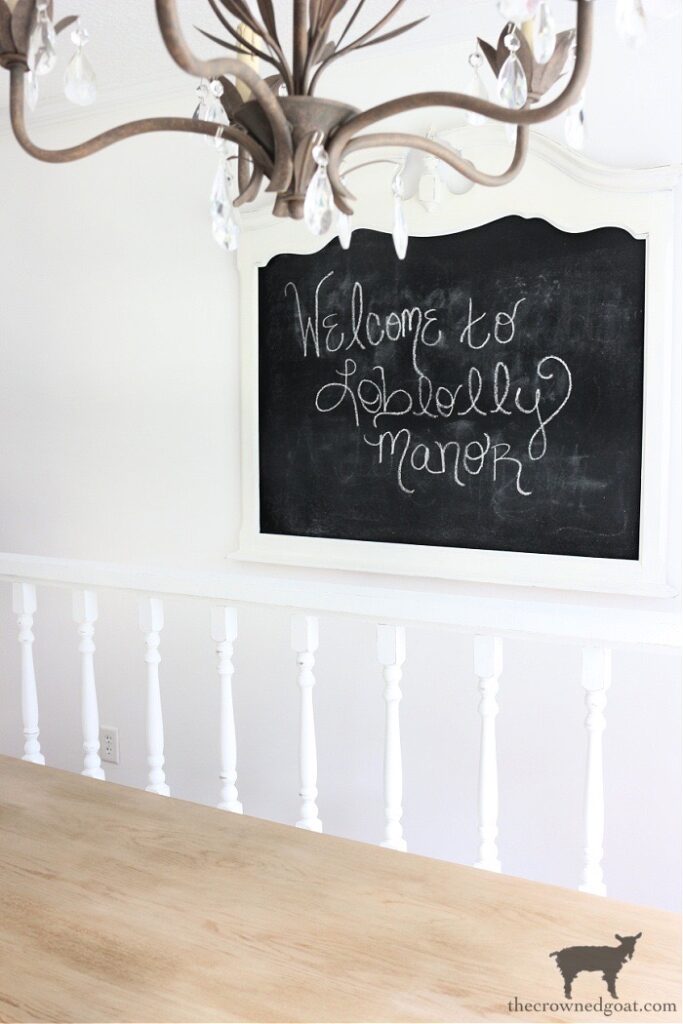 Creating a Chalkboard from a Mirror Frame