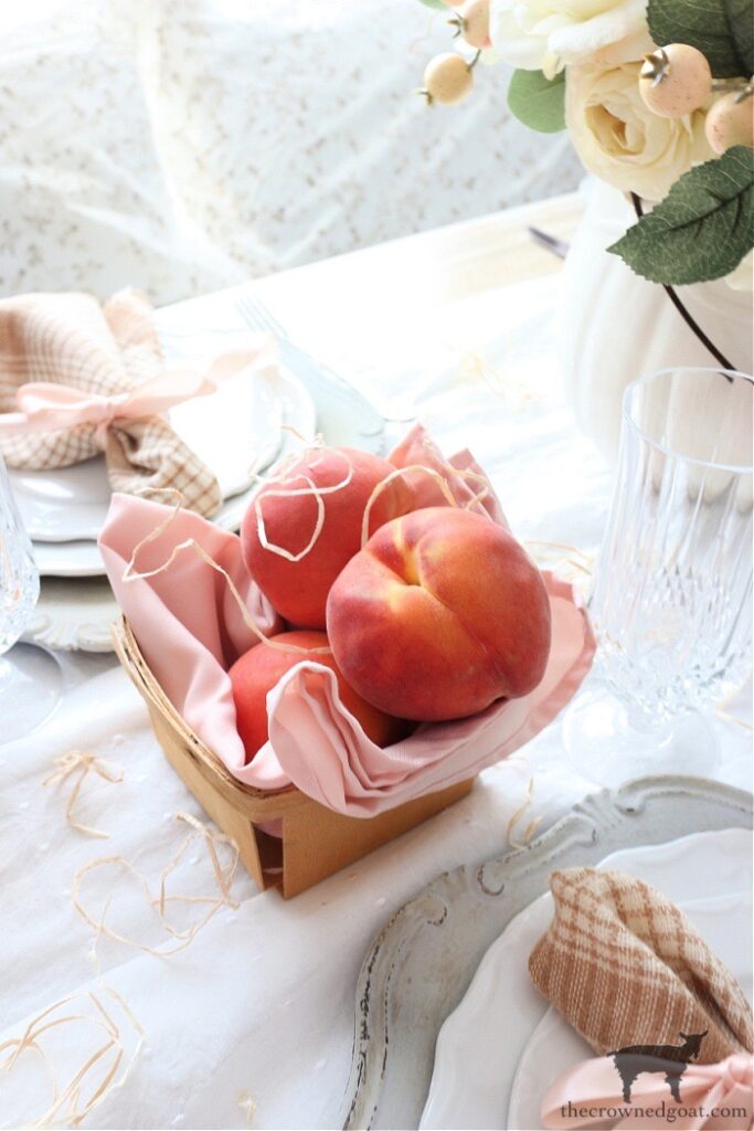 Peach Inspired Summer Tablescape