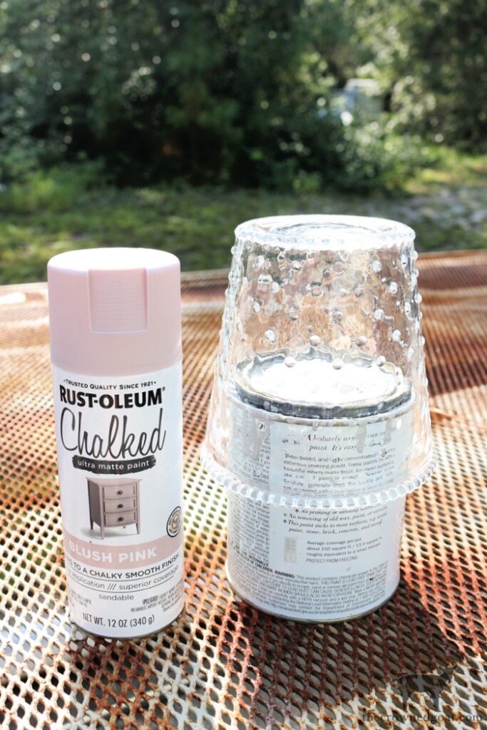 DIY Pink Milk Glass