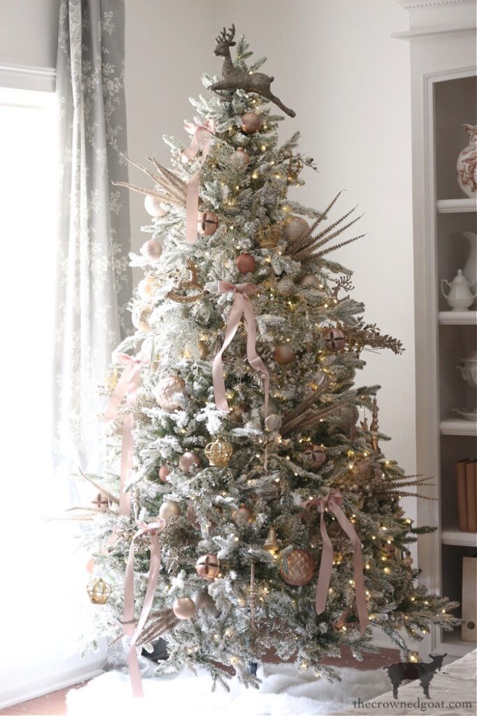 Blush and Champagne Christmas Tree