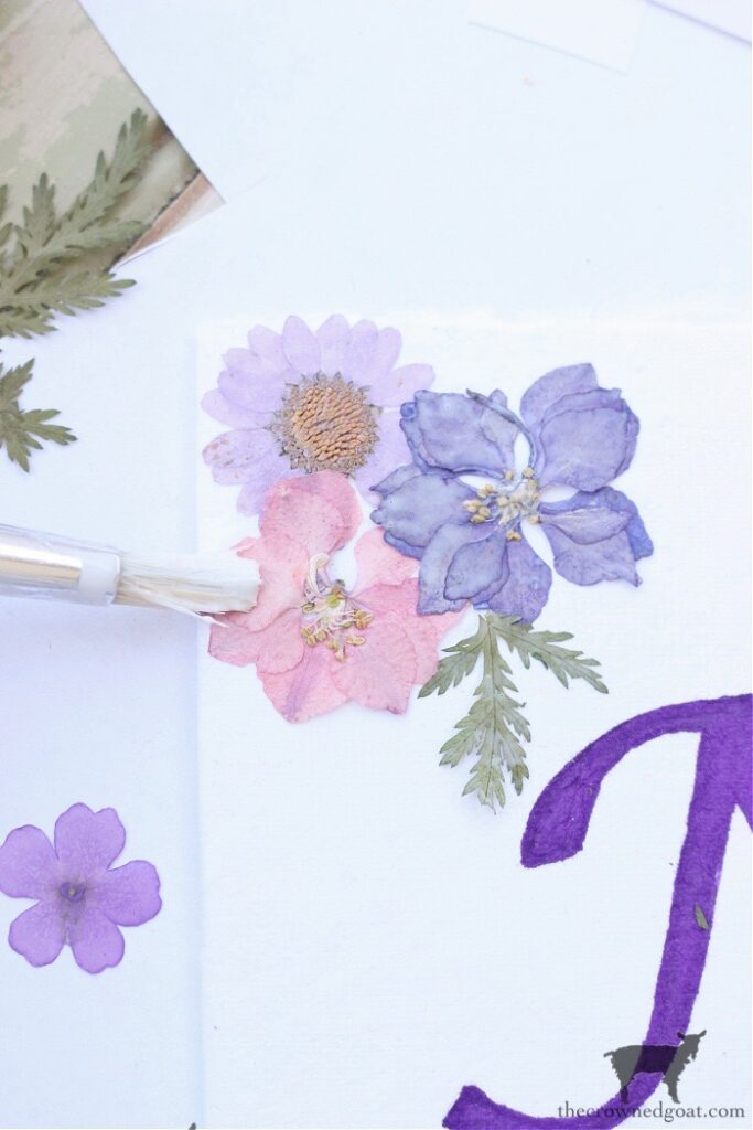 Quick and Easy Dried Flowers Card