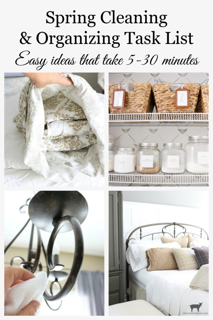 Spring Cleaning & Organizing Task List