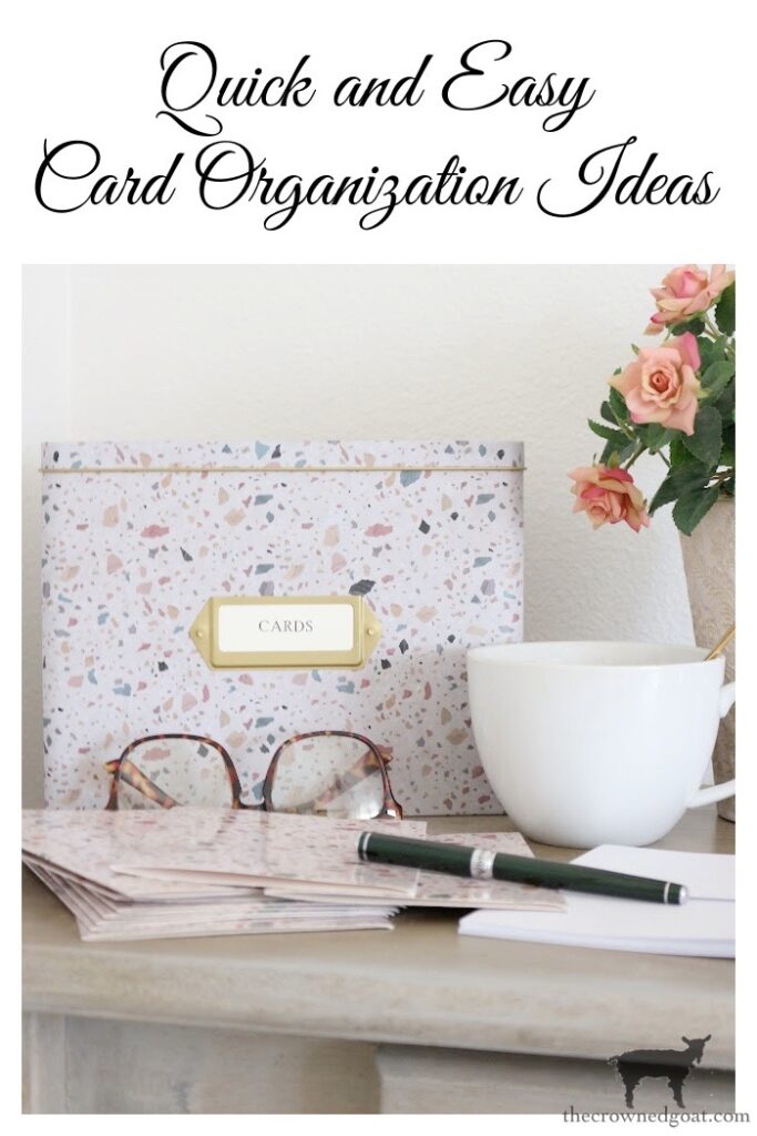 Easy Greeting Card Organization Ideas