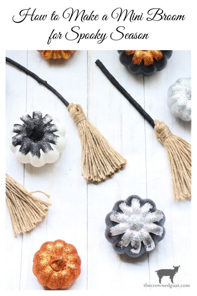 A Mini Jute Broom for Spooky Season