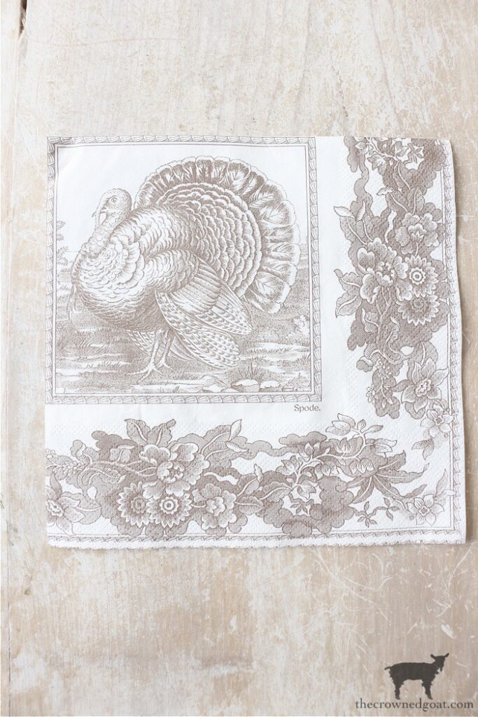 Quick and Easy Brown and White Transferware Inspired Platters