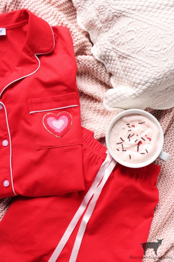 Festive DIY Valentine's Day Pajamas