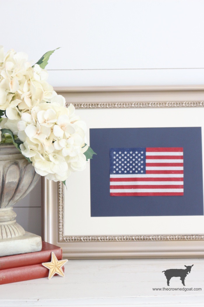 The Easiest Framed USA Flag Art