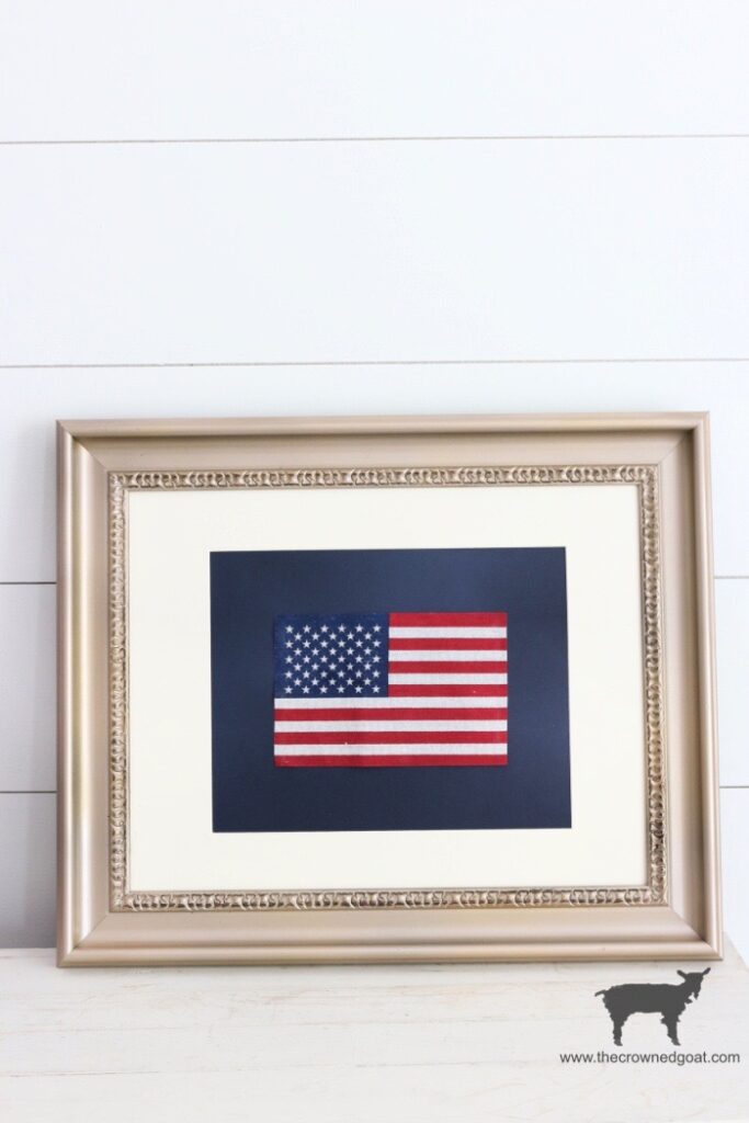 The Easiest Framed USA Flag Art